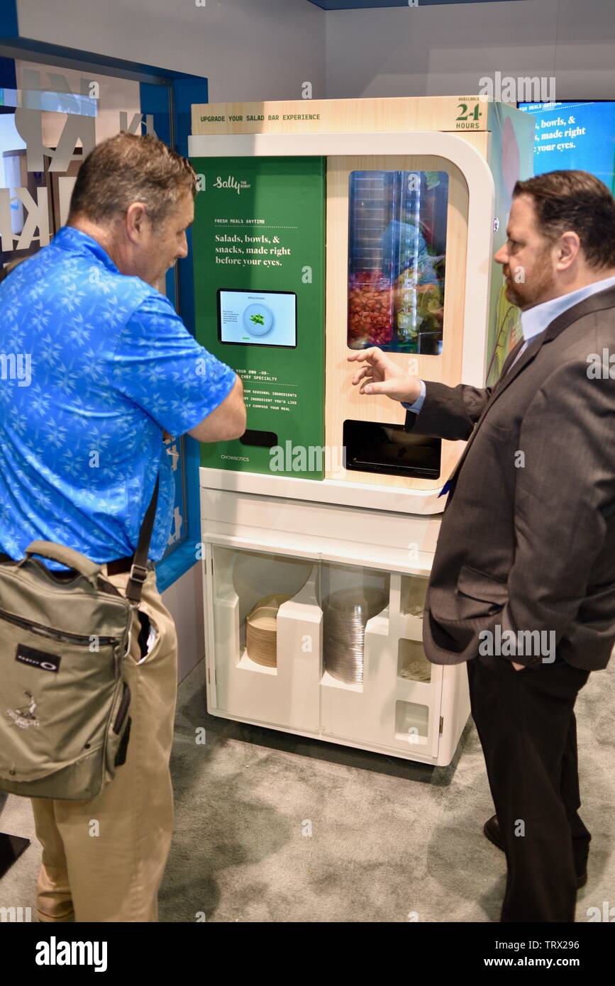 Chowbotics Inc's Sally the Robot, a fresh salad food making robot ...