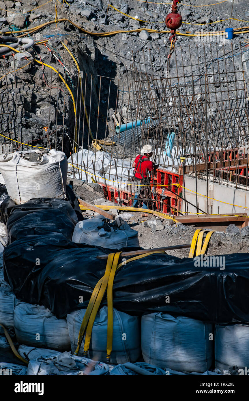 Blue Lake Dam construction site, Sitka, Alaska Stock Photo - Alamy