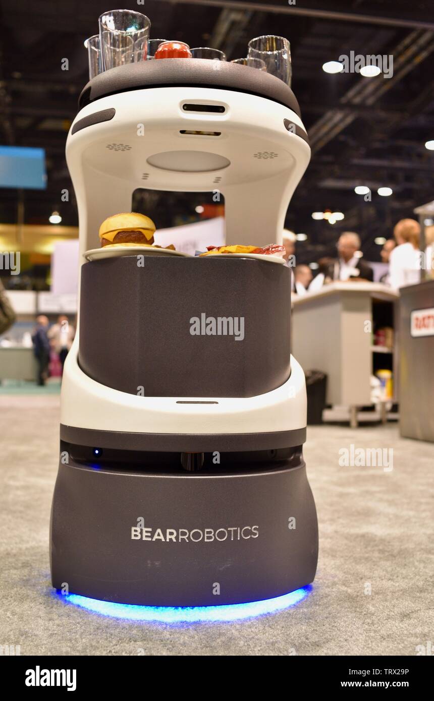 Bear Robotics' Penny, a foodservice autonomous robot with artificial ...