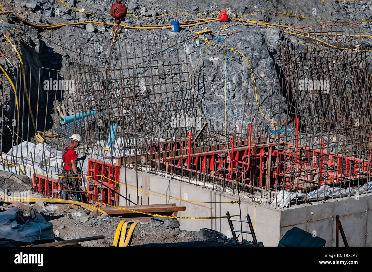 Blue Lake Dam construction site, Sitka, Alaska Stock Photo - Alamy