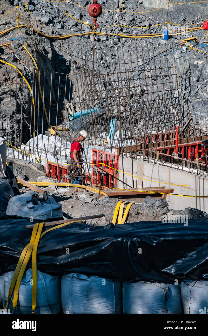 Blue Lake Dam construction site, Sitka, Alaska Stock Photo - Alamy