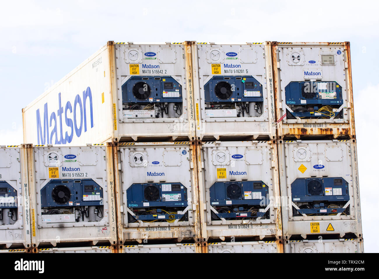 Matson Containers High Resolution Stock Photography and Images - Alamy