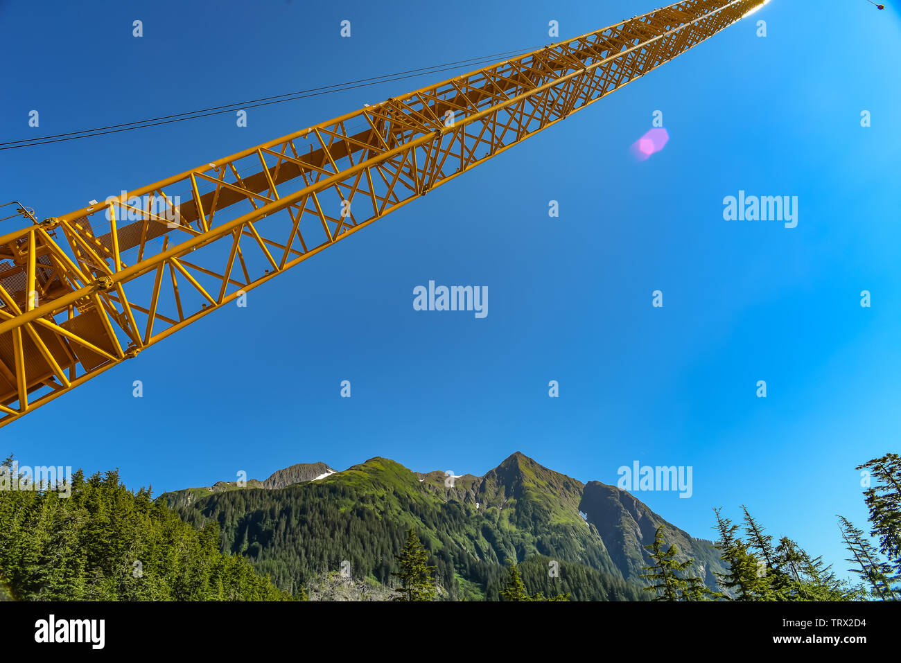 Blue Lake Dam construction site, Sitka, Alaska Stock Photo - Alamy