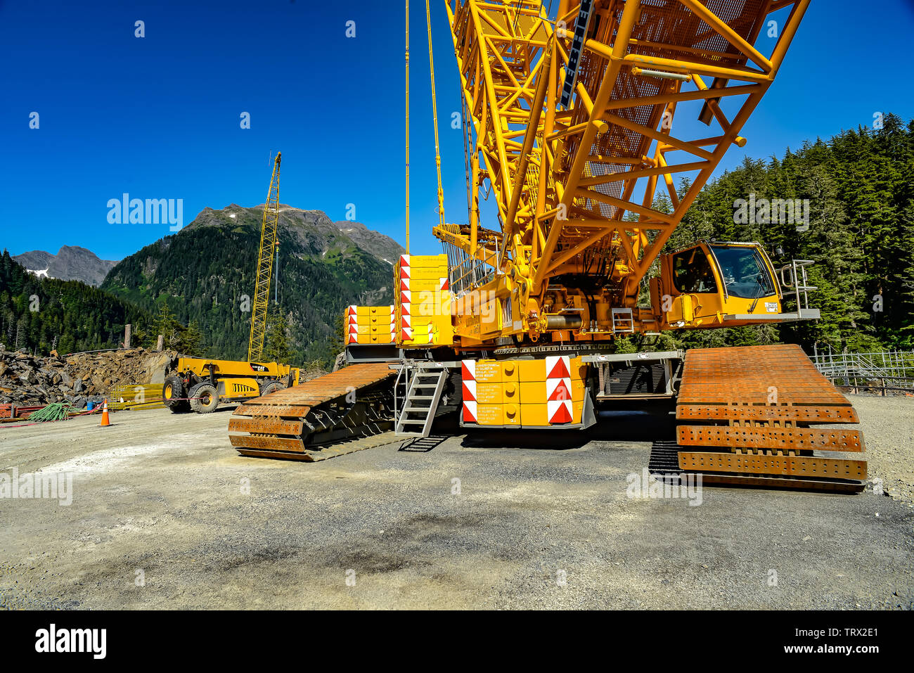 Blue Lake Dam construction site, Sitka, Alaska Stock Photo - Alamy
