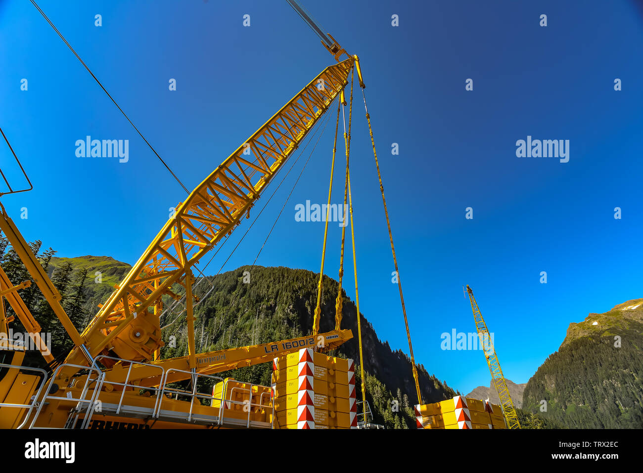 Blue Lake Dam construction site, Sitka, Alaska Stock Photo - Alamy