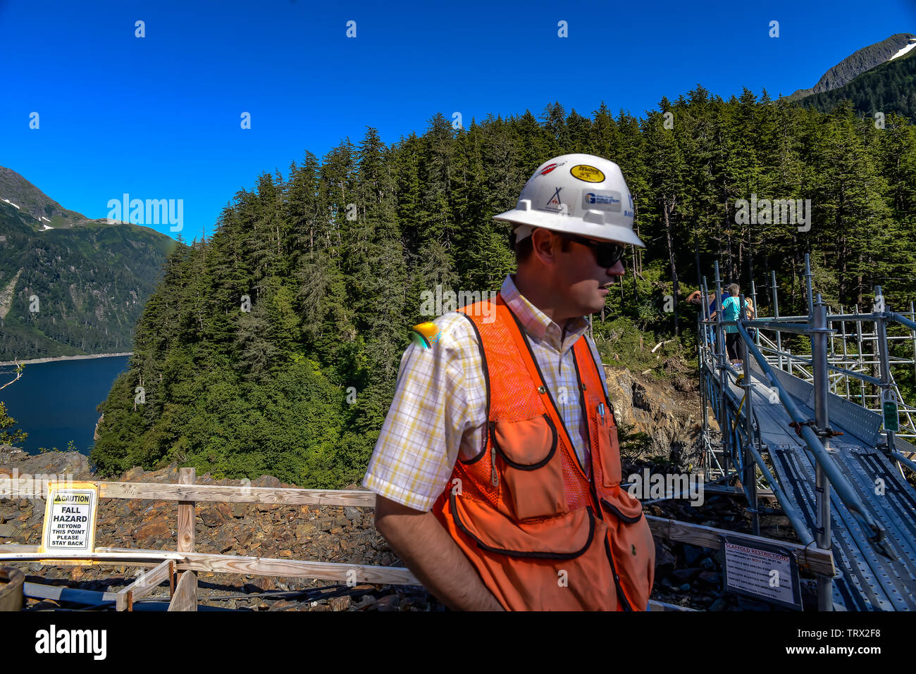 Blue Lake Dam construction site, Sitka, Alaska Stock Photo - Alamy