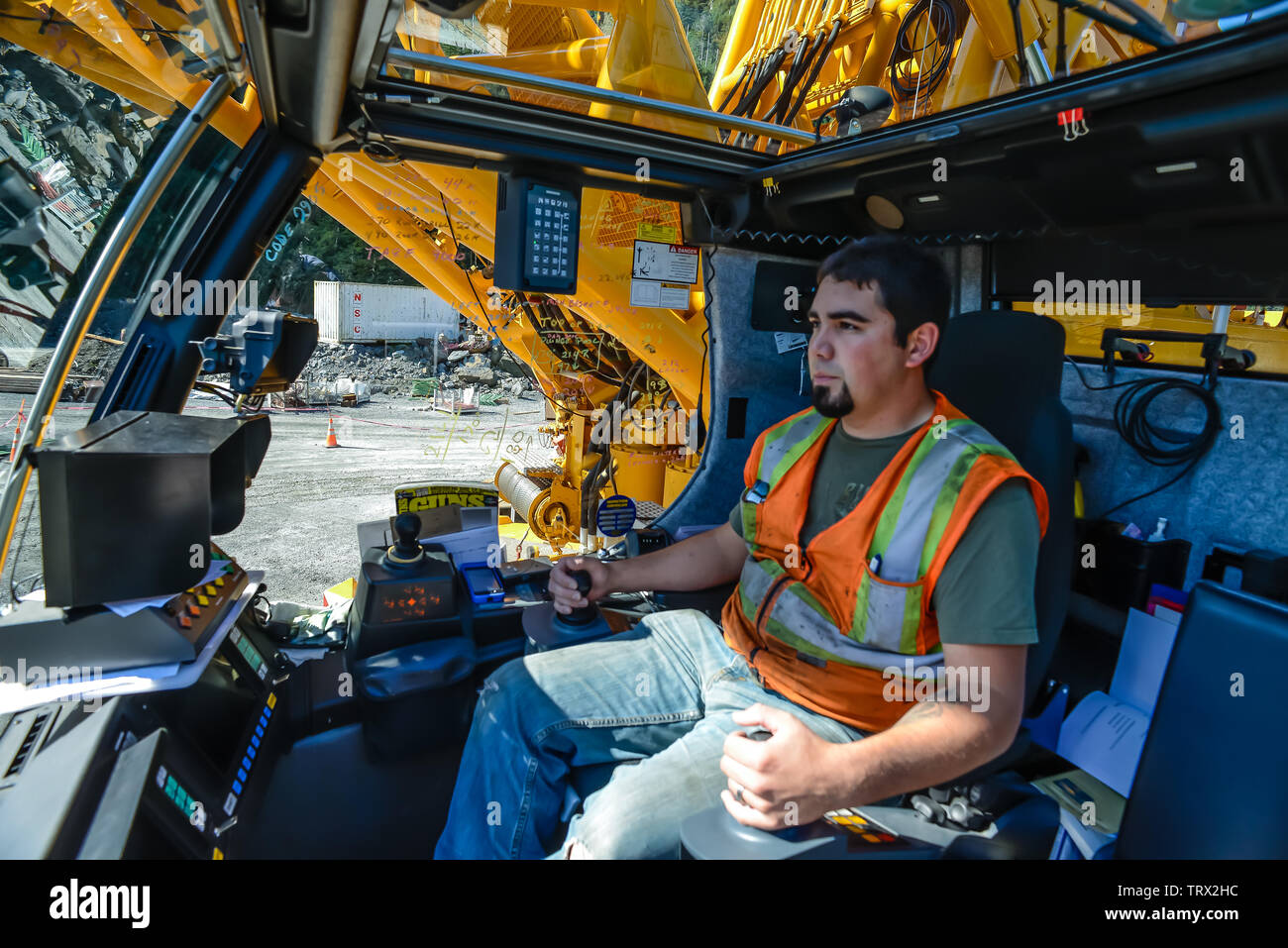 Blue Lake Dam construction site, Sitka, Alaska Stock Photo - Alamy