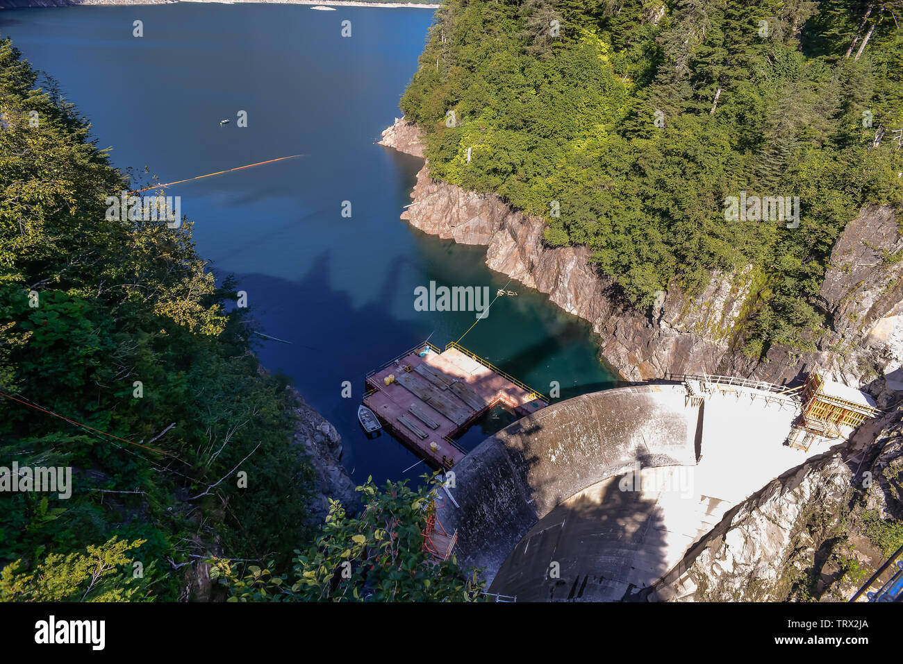 Blue Lake Dam construction site, Sitka, Alaska Stock Photo - Alamy