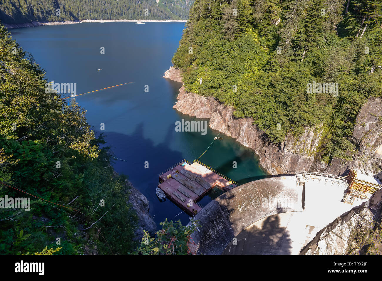 Blue Lake Dam construction site, Sitka, Alaska Stock Photo - Alamy