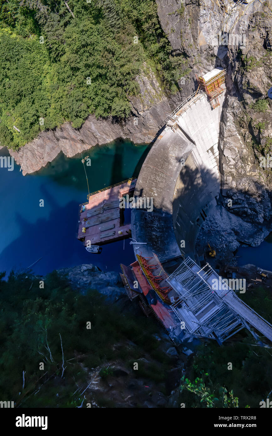 Blue Lake Dam construction site, Sitka, Alaska Stock Photo - Alamy