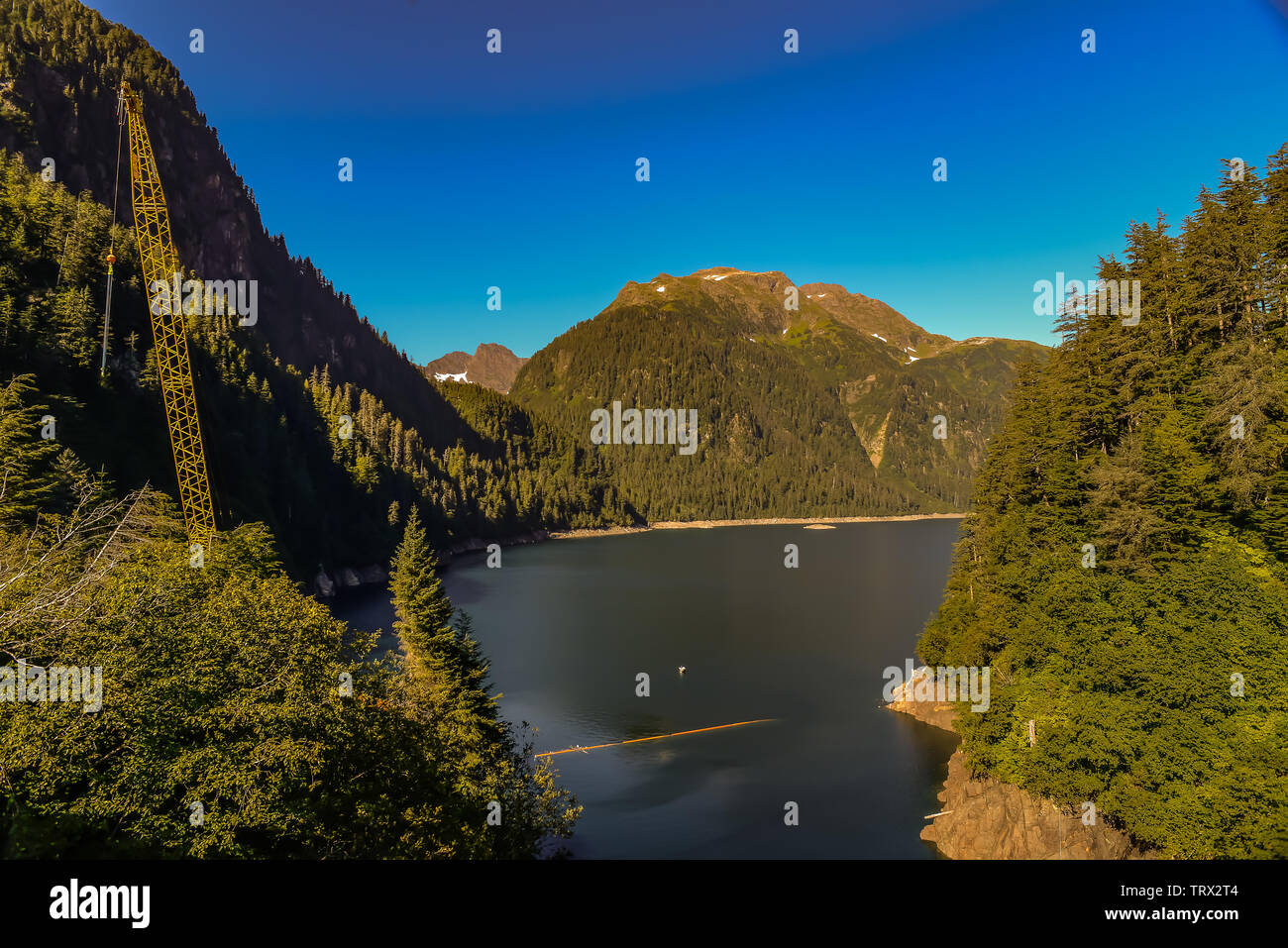 Blue Lake Dam construction site, Sitka, Alaska Stock Photo - Alamy