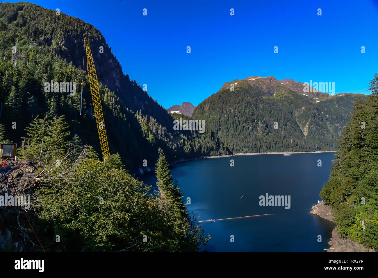 Blue Lake Dam construction site, Sitka, Alaska Stock Photo - Alamy