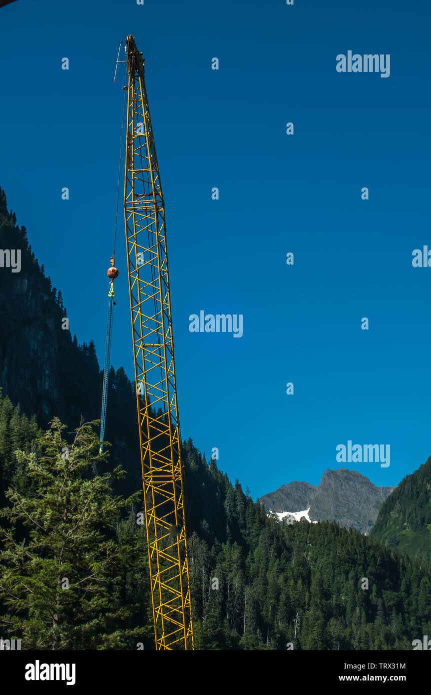 Blue Lake Dam construction site, Sitka, Alaska Stock Photo - Alamy