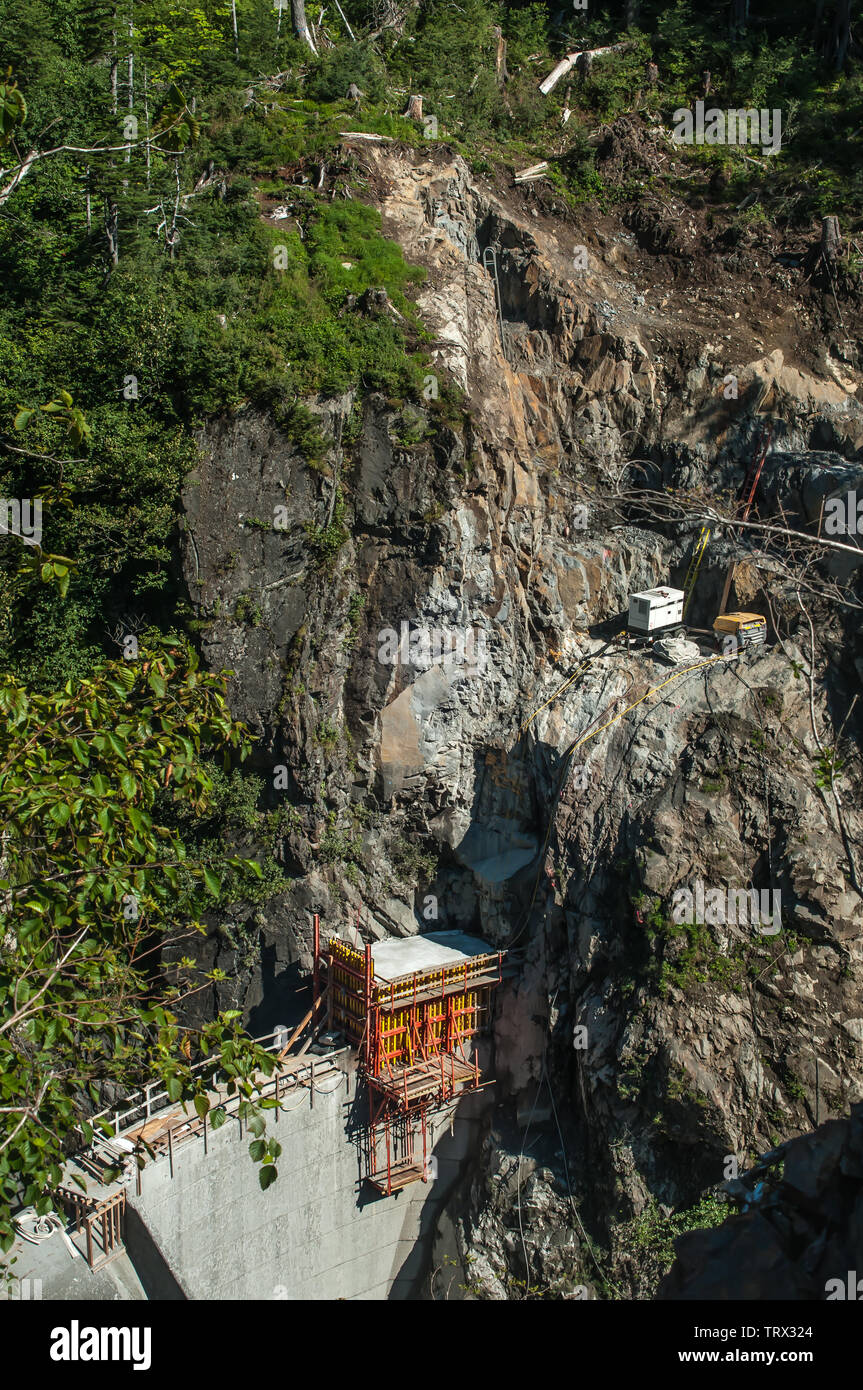 Blue Lake Dam construction site, Sitka, Alaska Stock Photo - Alamy