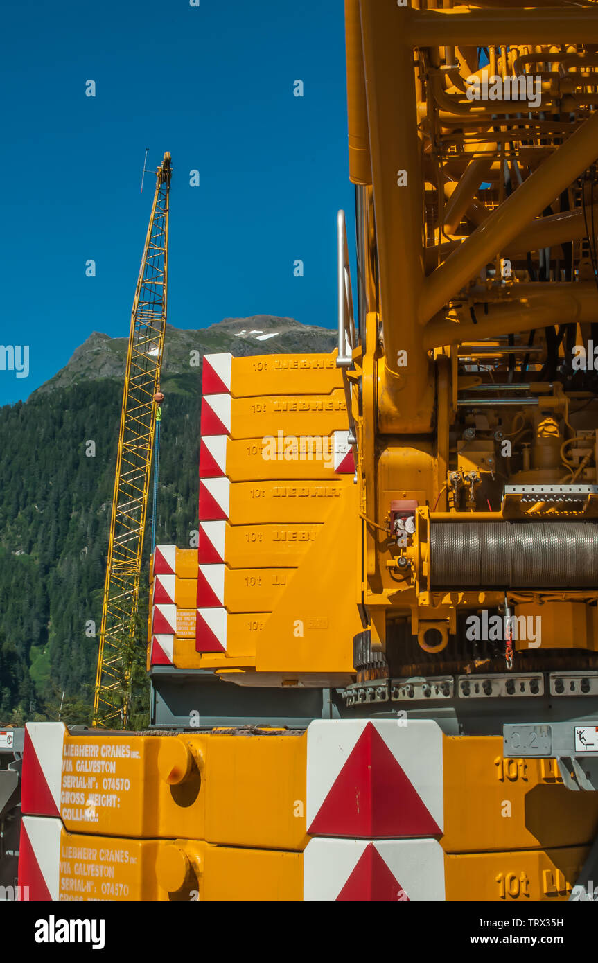 Blue Lake Dam construction site, Sitka, Alaska Stock Photo - Alamy
