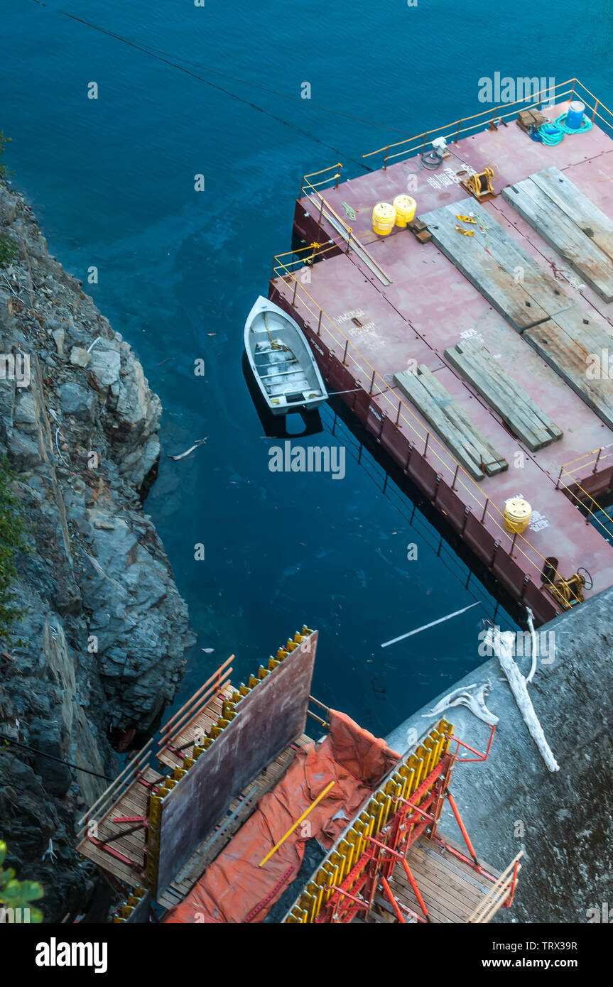 Blue Lake Dam construction site, Sitka, Alaska Stock Photo - Alamy