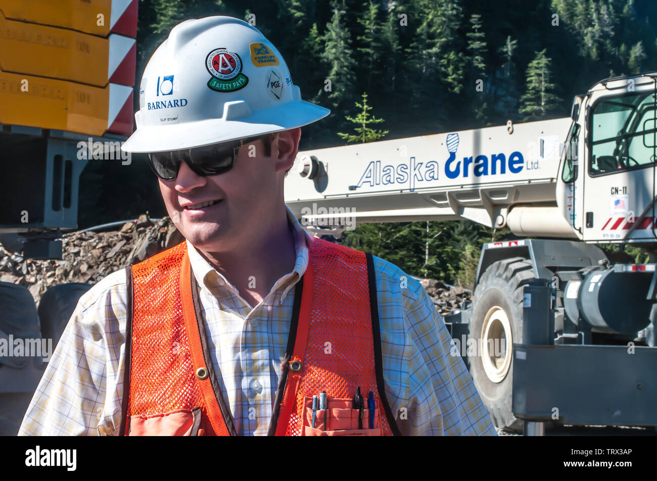 Blue Lake Dam construction site, Sitka, Alaska Stock Photo - Alamy