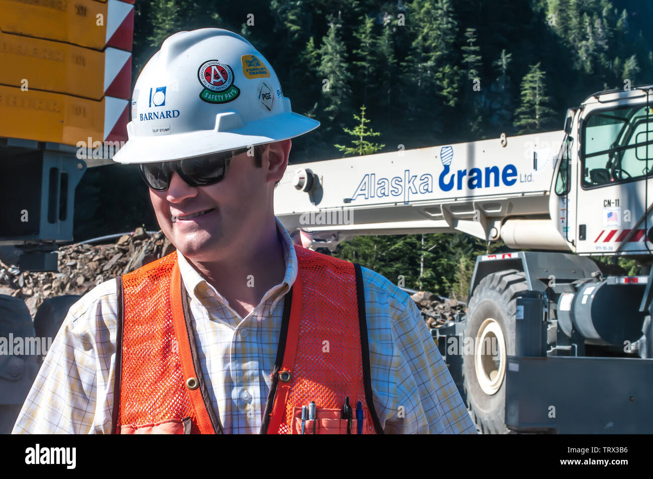 Blue Lake Dam construction site, Sitka, Alaska Stock Photo - Alamy