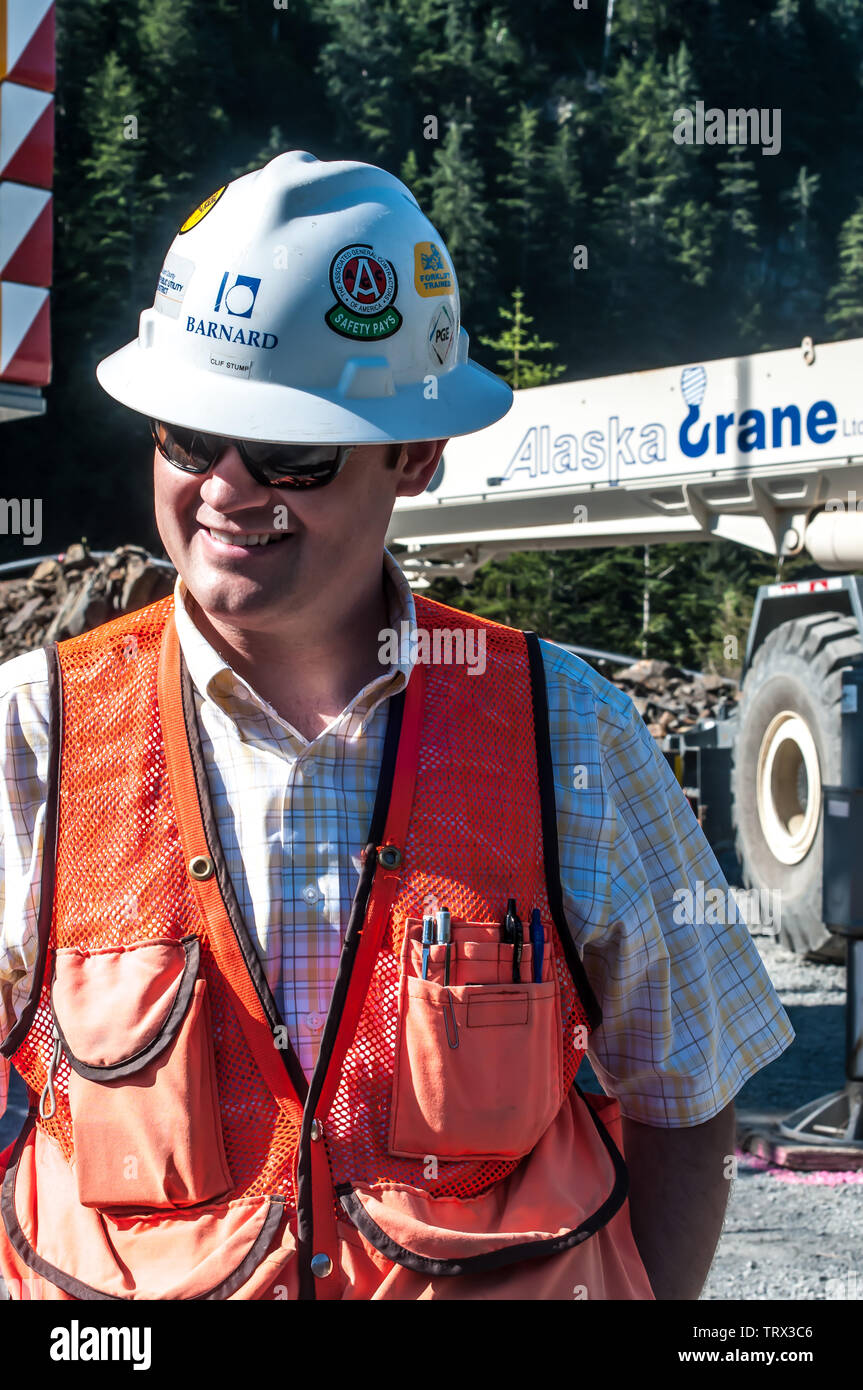 Blue Lake Dam construction site, Sitka, Alaska Stock Photo - Alamy