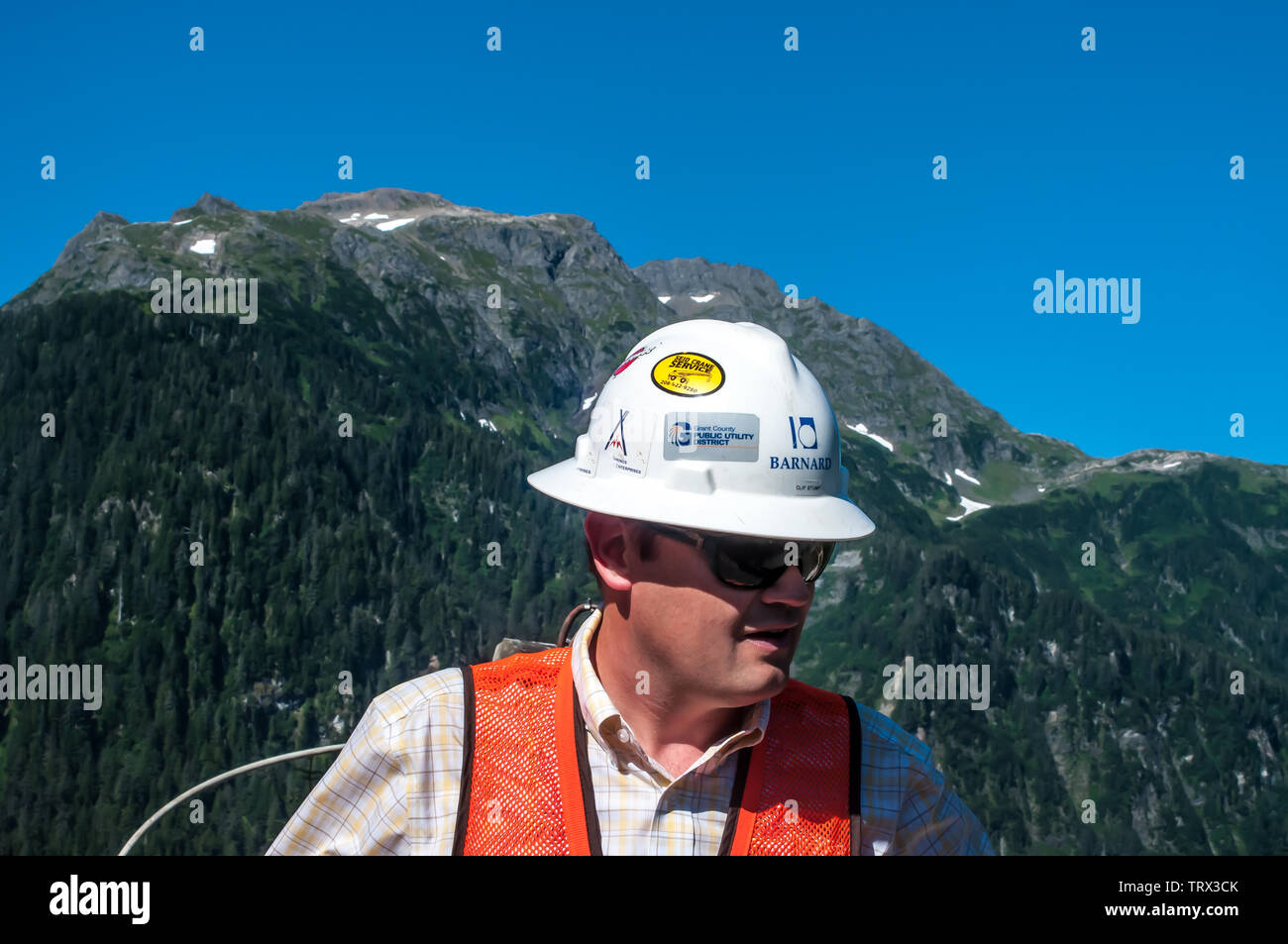 Blue Lake Dam construction site, Sitka, Alaska Stock Photo - Alamy