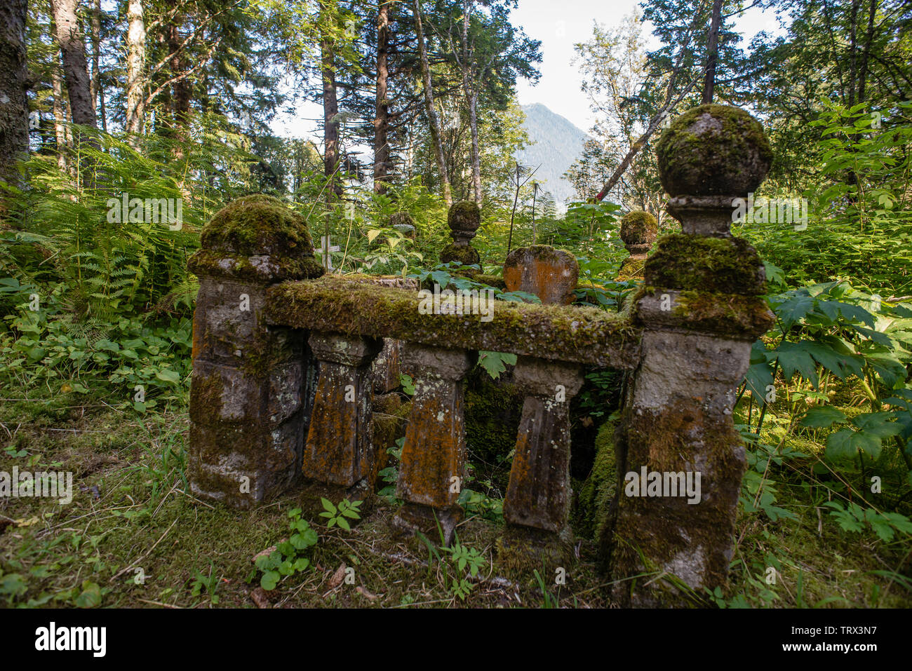 Russian Orthodox cemetery, Sitka, Alaska, USA Stock Photo - Alamy