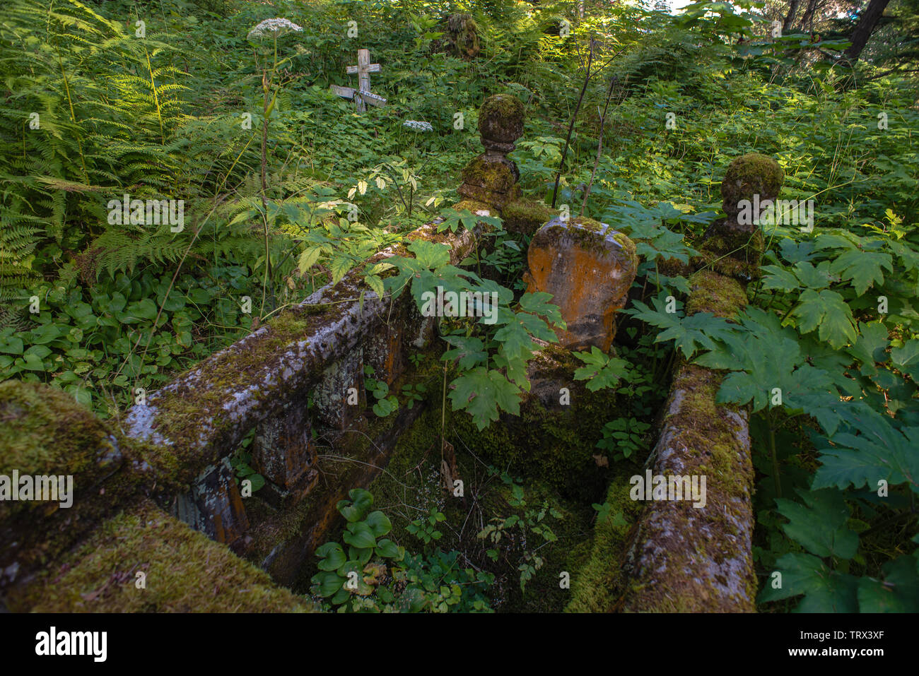 Russian Orthodox cemetery, Sitka, Alaska, USA Stock Photo - Alamy