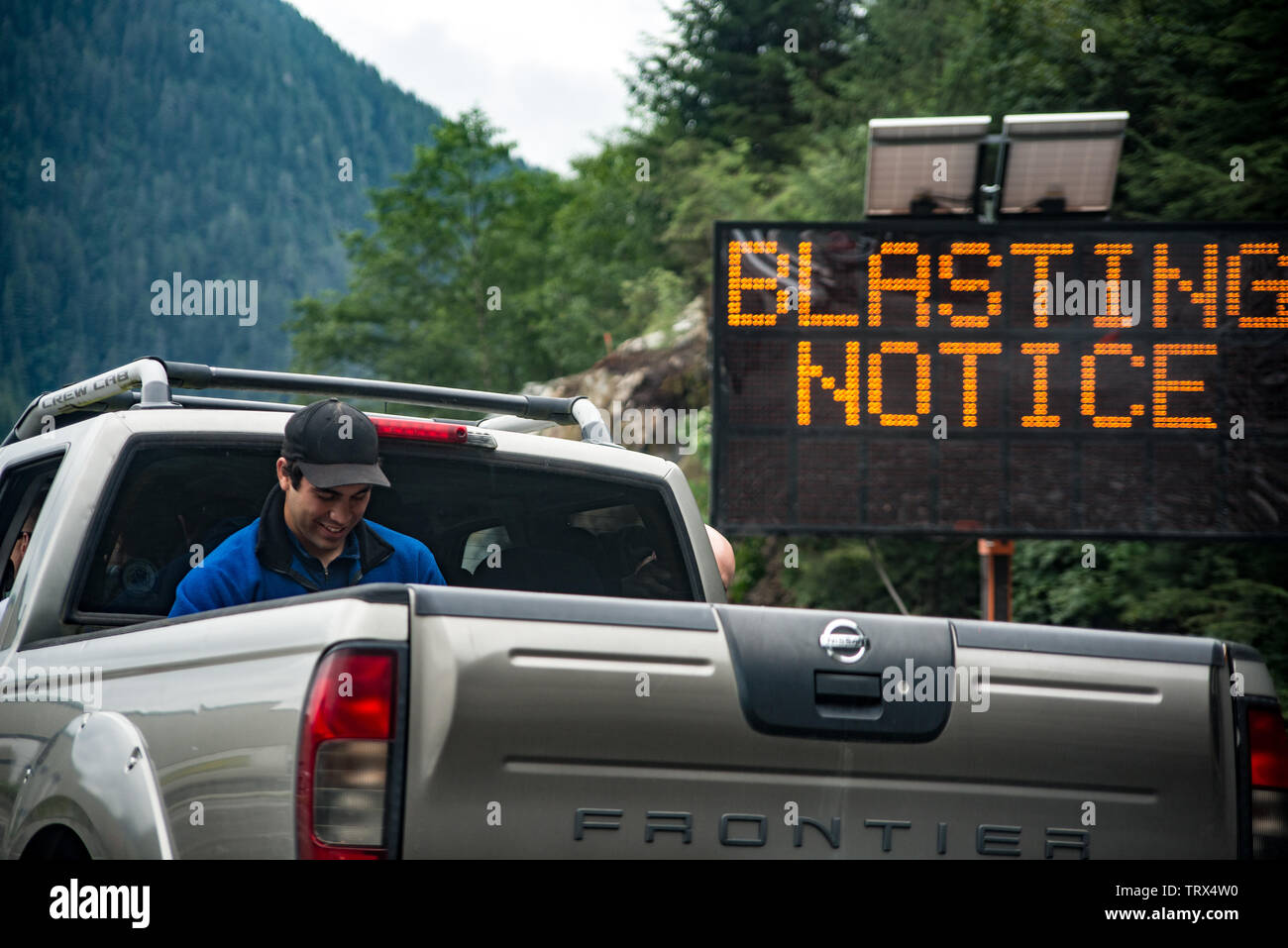 Blue Lake Dam construction site, Sitka, Alaska Stock Photo - Alamy