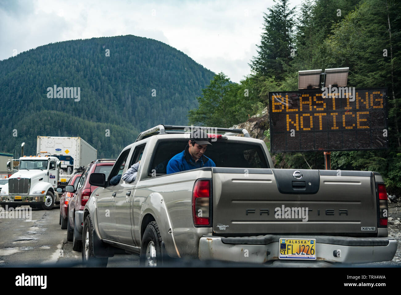 Blue Lake Dam construction site, Sitka, Alaska Stock Photo - Alamy