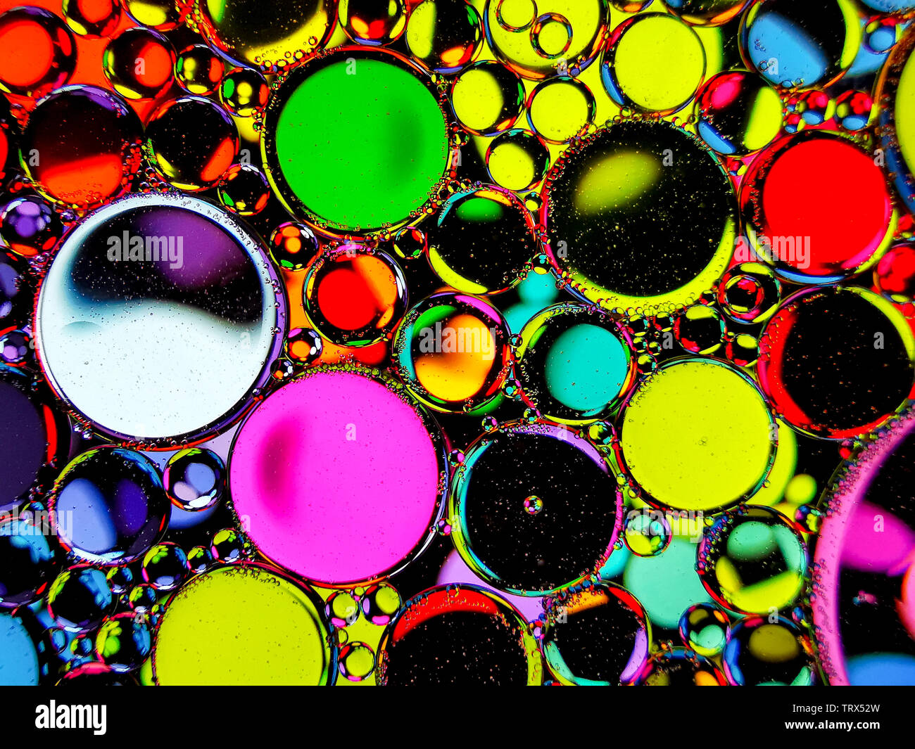 neon rainbow colorful oil bubbles abstract textures for backgrounds ...