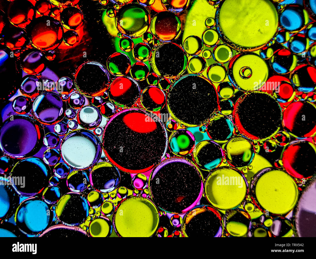 neon rainbow colorful oil bubbles abstract textures for backgrounds ...