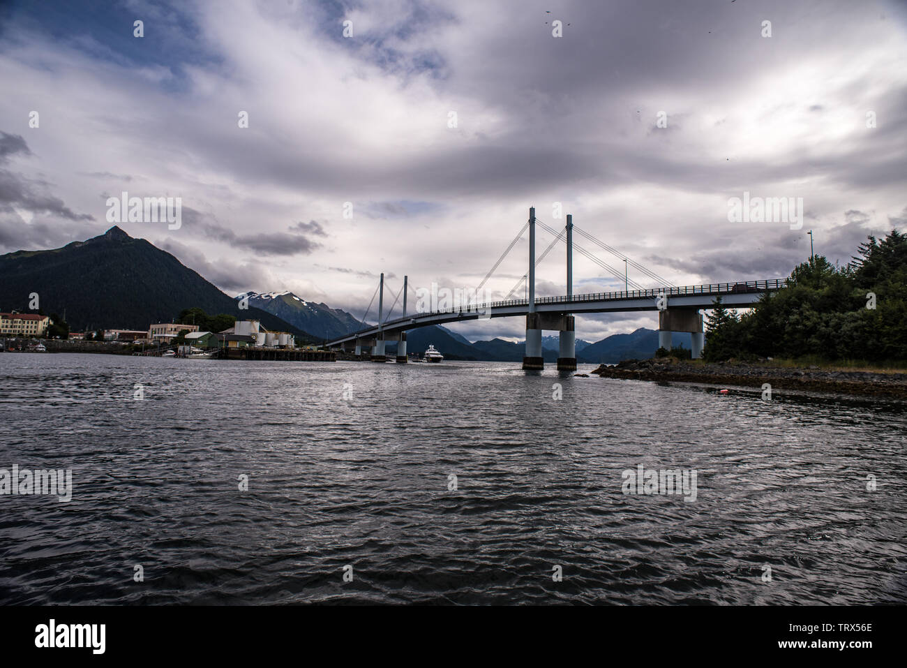 John O Connell suspension bridge, Sitka, alaska Stock Photo - Alamy