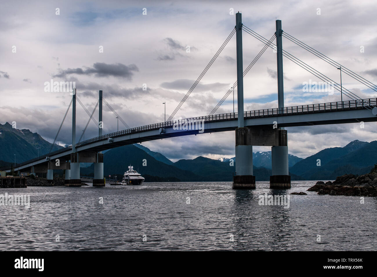 John O Connell suspension bridge, Sitka, alaska Stock Photo - Alamy