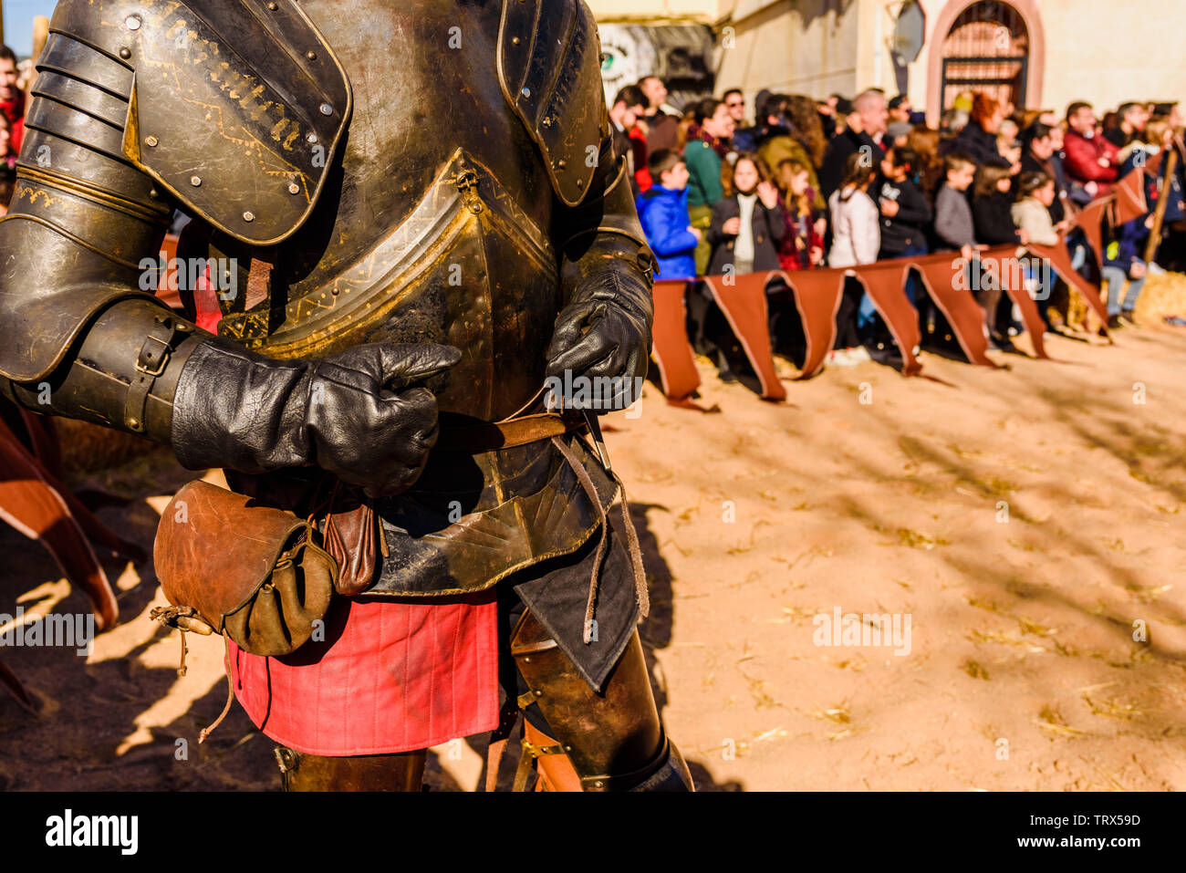 Dressed as medieval knights fight hi-res stock photography and images ...