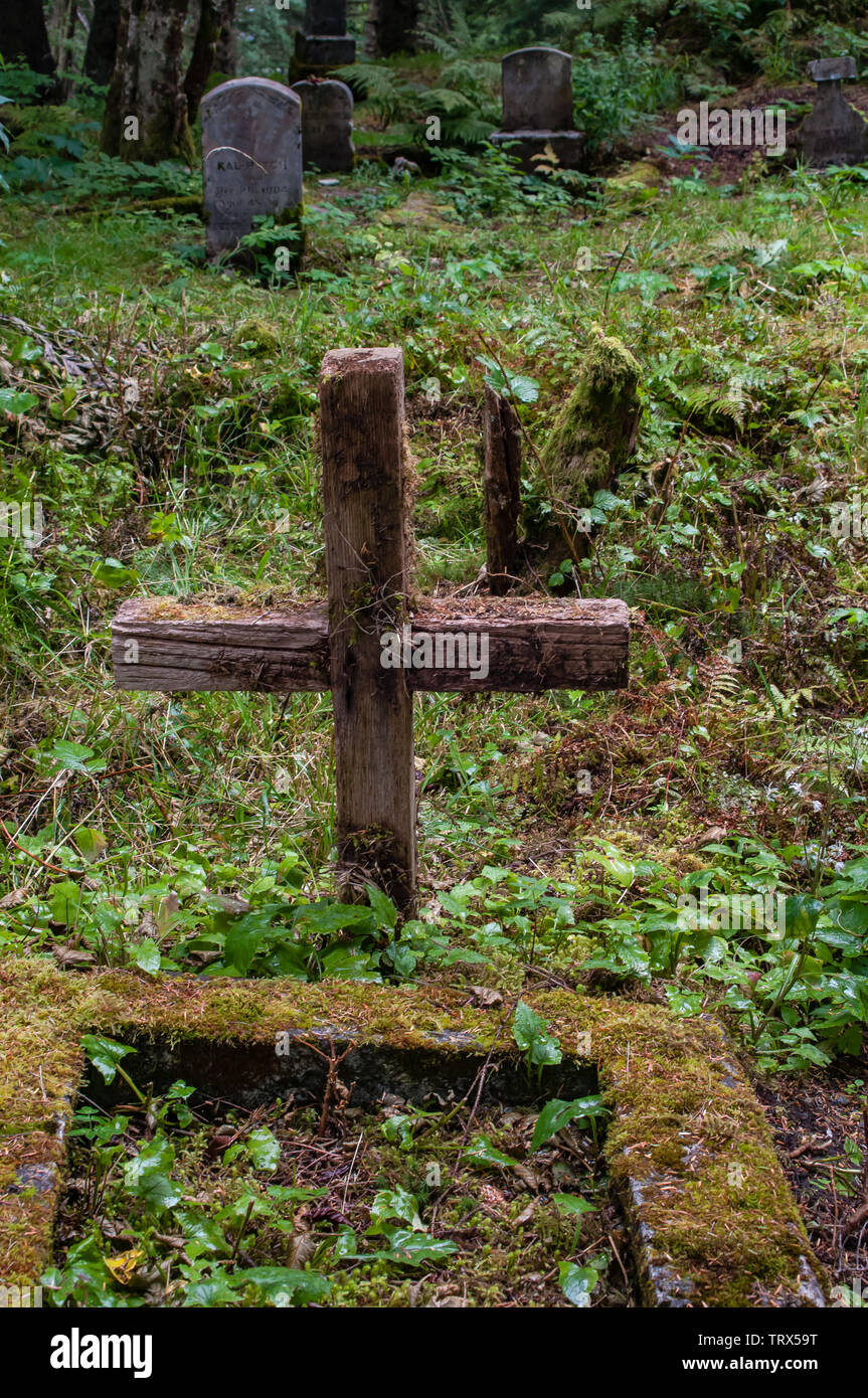 Russian Orthodox cemetery, Sitka, Alaska, USA Stock Photo - Alamy