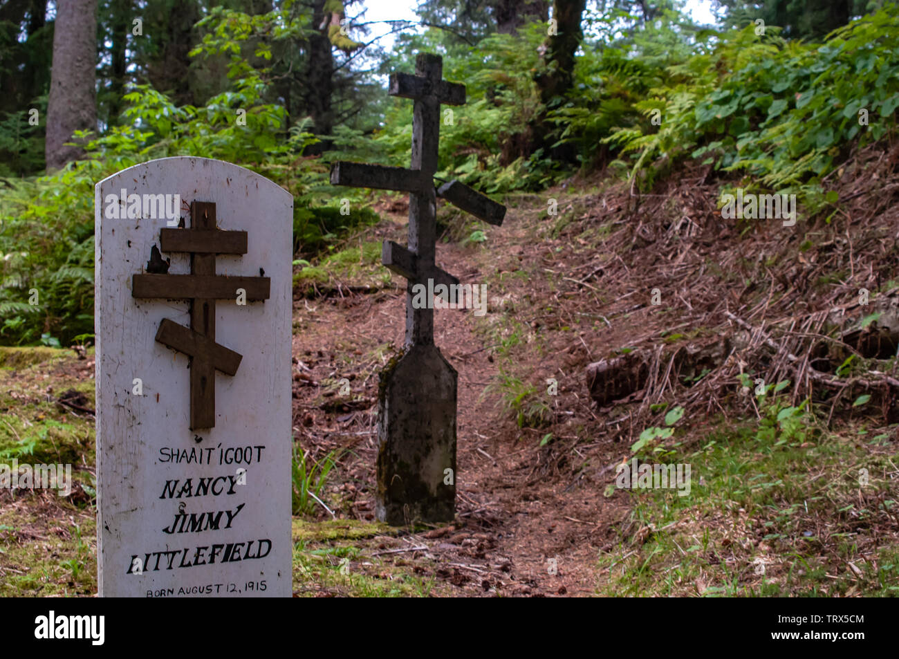 Russian Orthodox cemetery, Sitka, Alaska, USA Stock Photo - Alamy