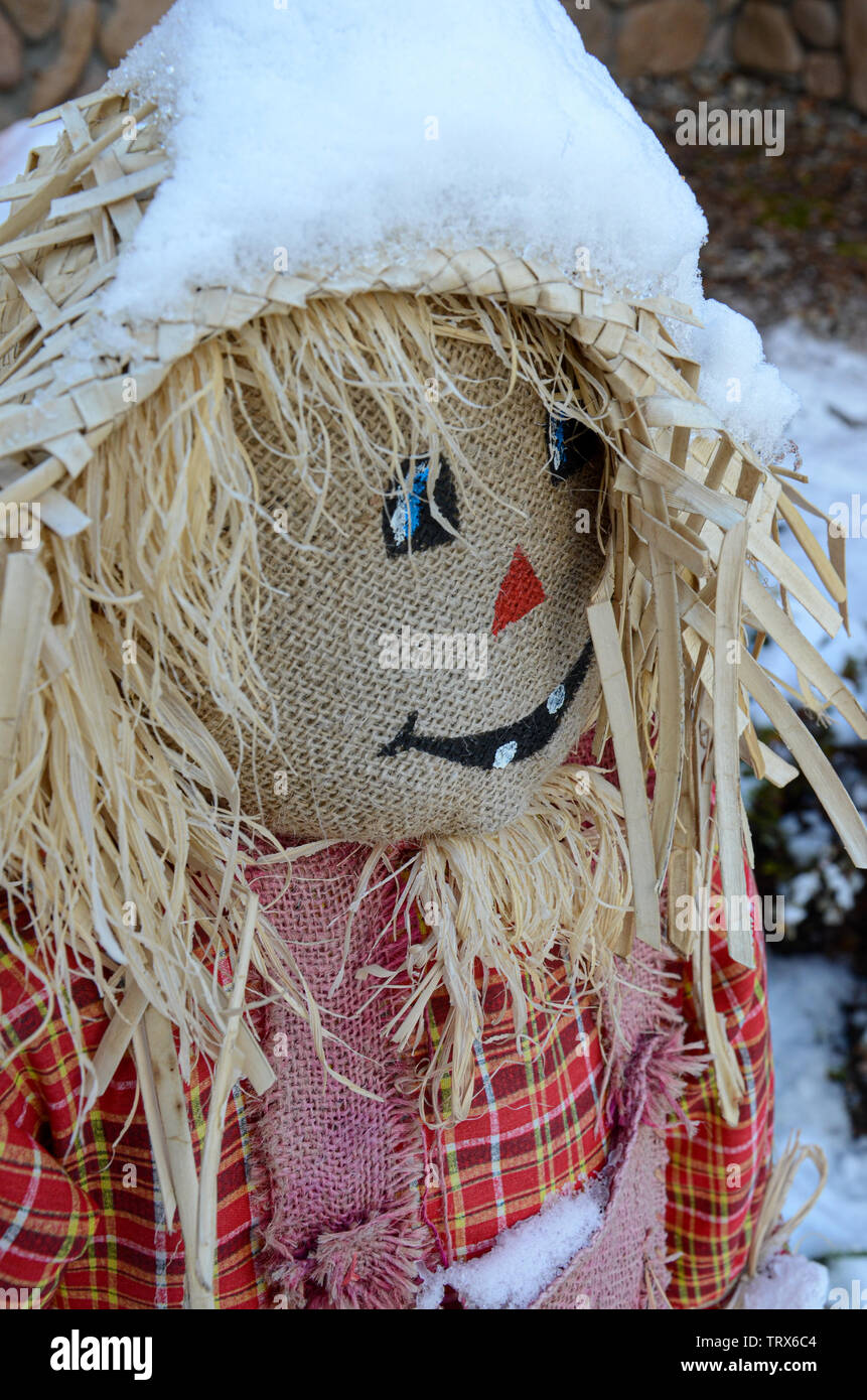 Scarecrow garden winter hi-res stock photography and images - Alamy