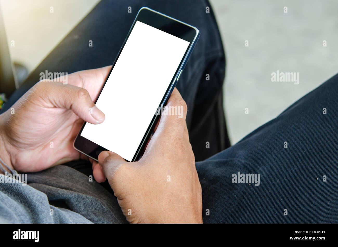 Young person hand mock up digital touch hi-res stock photography and ...