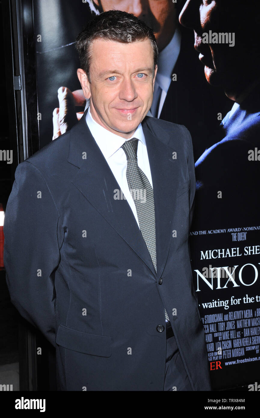 LOS ANGELES, CA. November 24, 2008: Screenwriter Peter Morgan at the ...