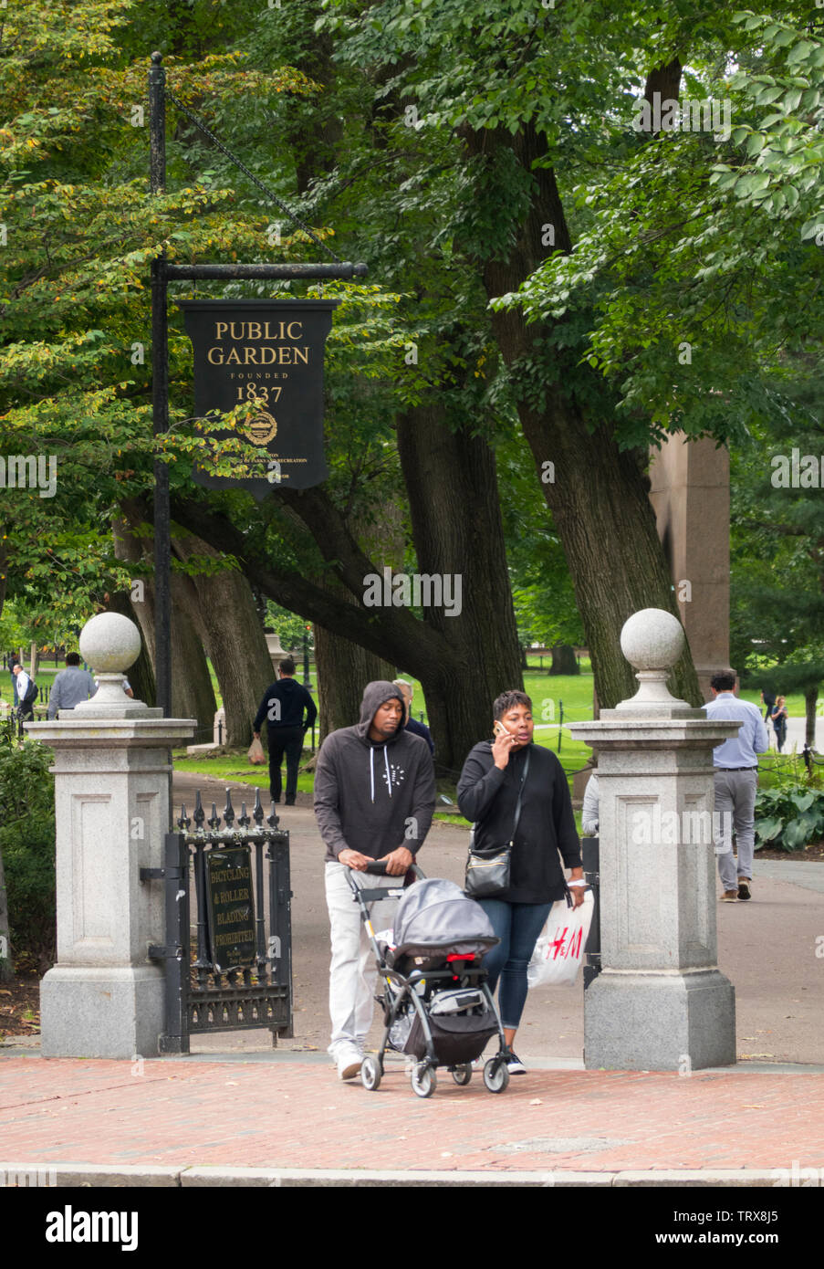 Boston public garden sign hi-res stock photography and images - Alamy