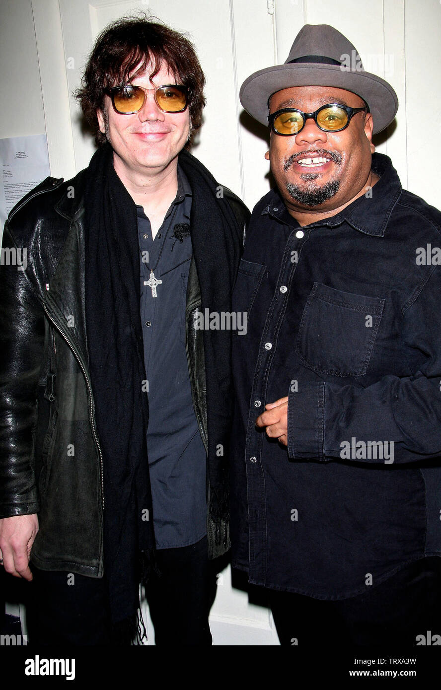 New York, USA. 5 April, 2008. Joe Hurley, Stew visiting the cast of ...