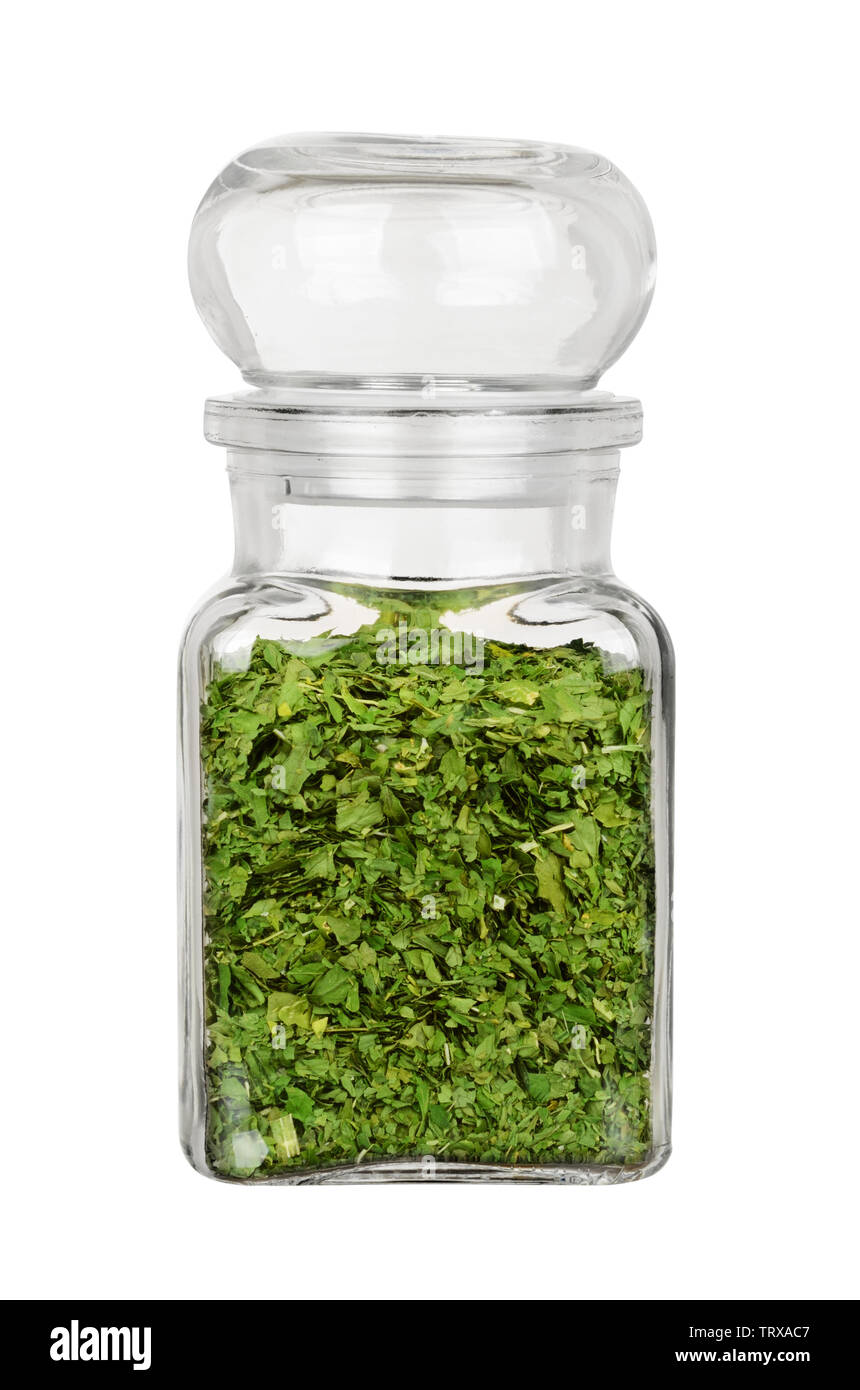 Dried Parsley In Container