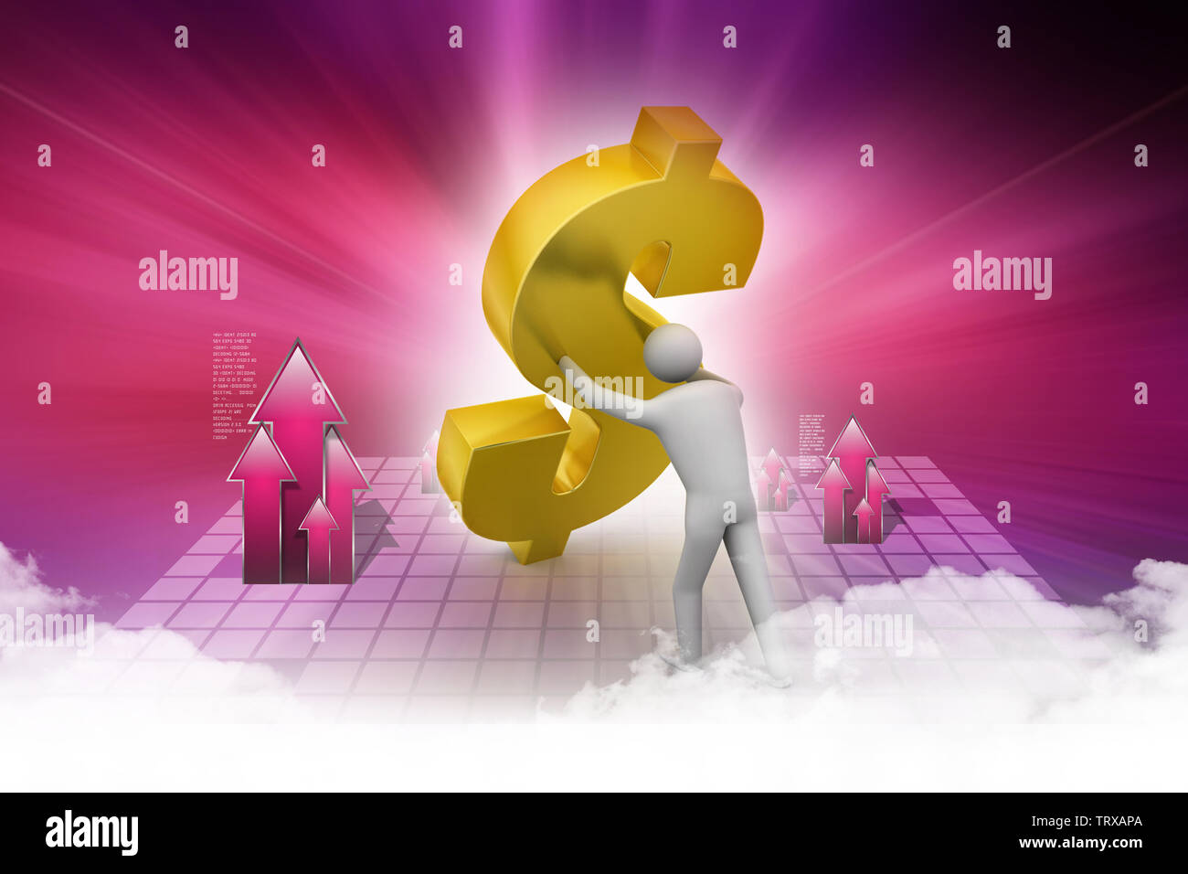 People with dollar sign Stock Photo - Alamy