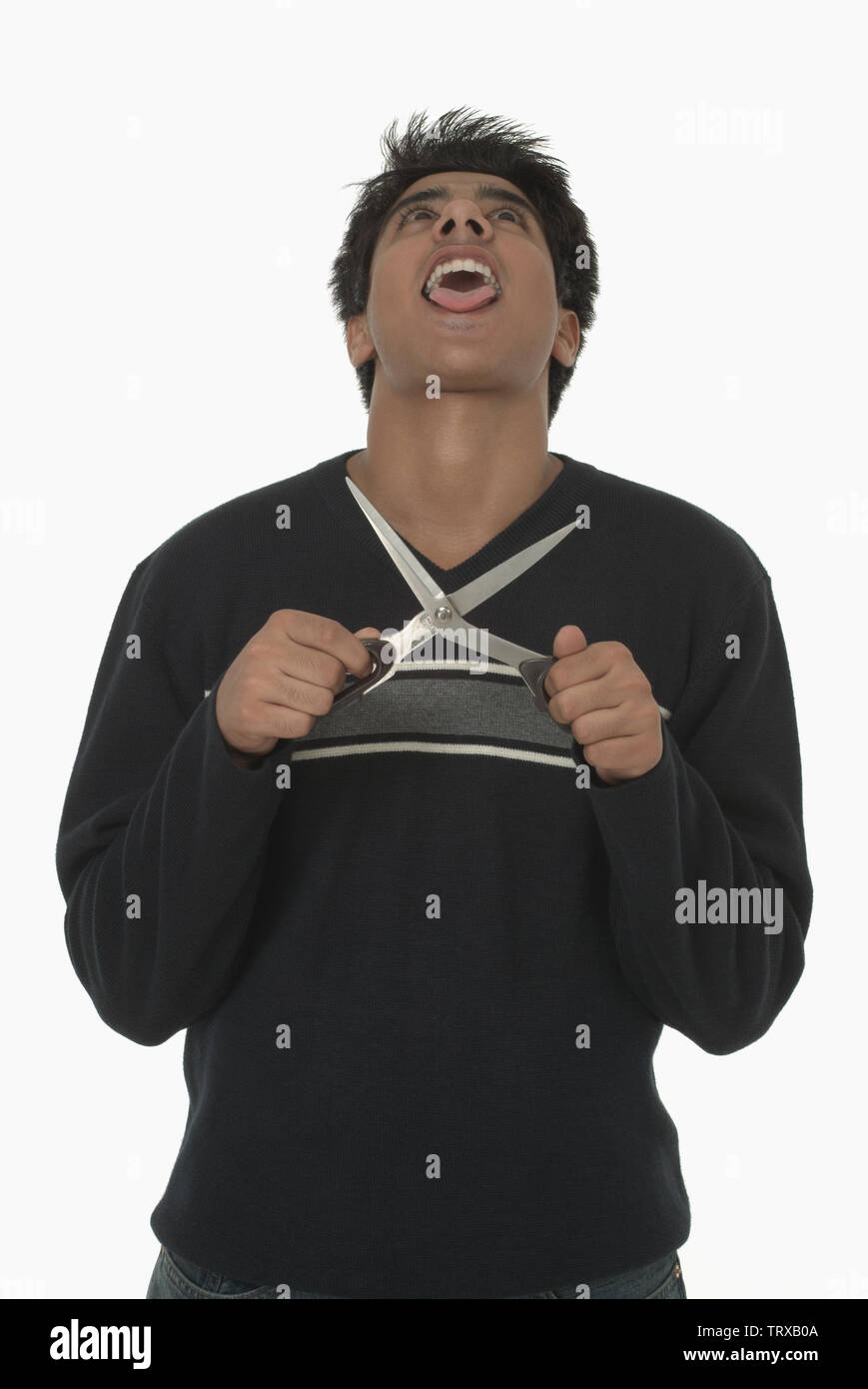 Funny scissors cut out hi-res stock photography and images - Alamy