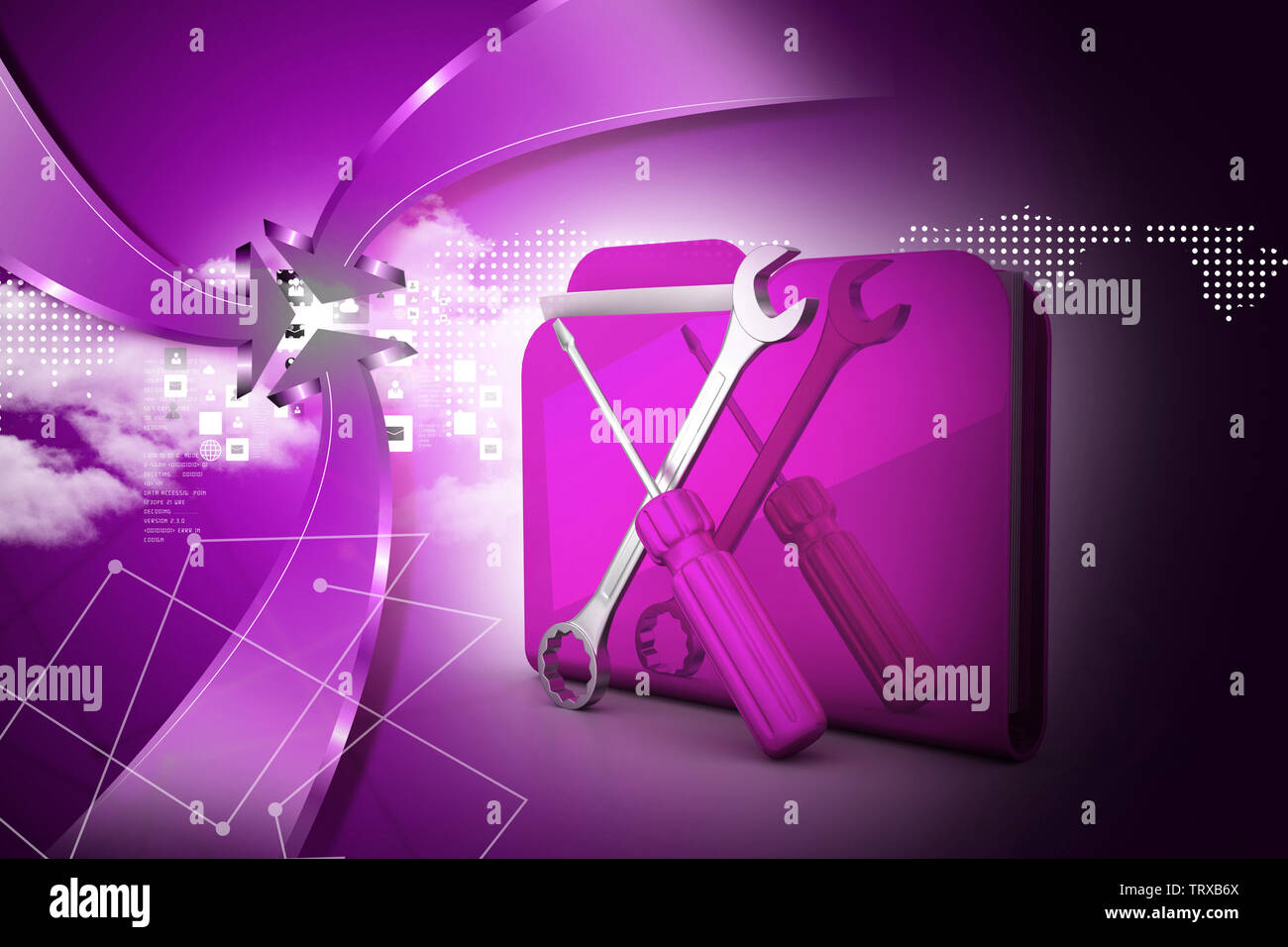 Computer technical service concept Stock Photo - Alamy