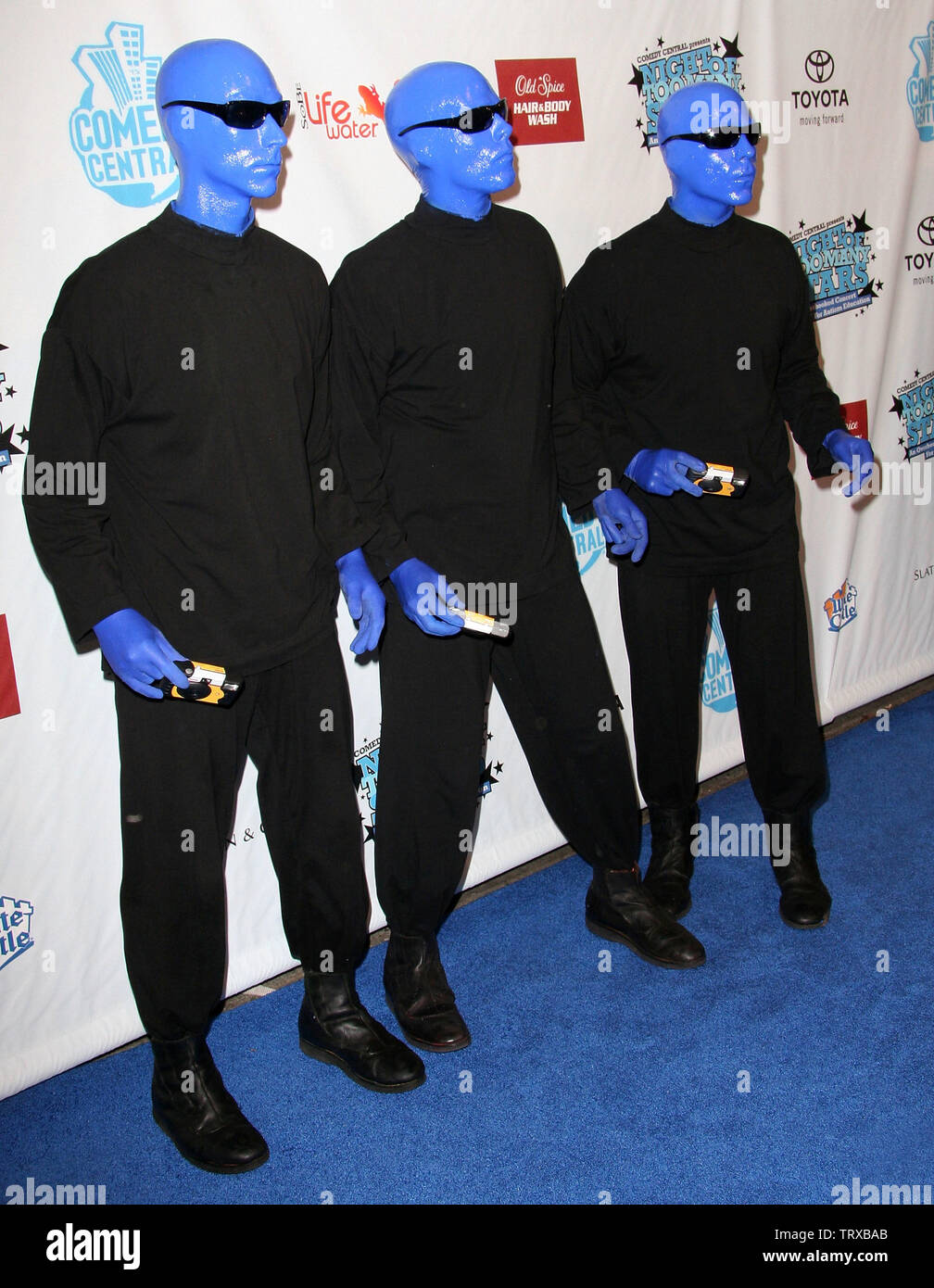 New York, USA. 13 April, 2008. The Blue Man Tube Group at Comedy ...