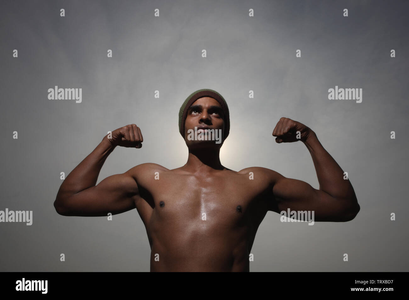 Indian man bicep macho showing muscle hi-res stock photography and ...