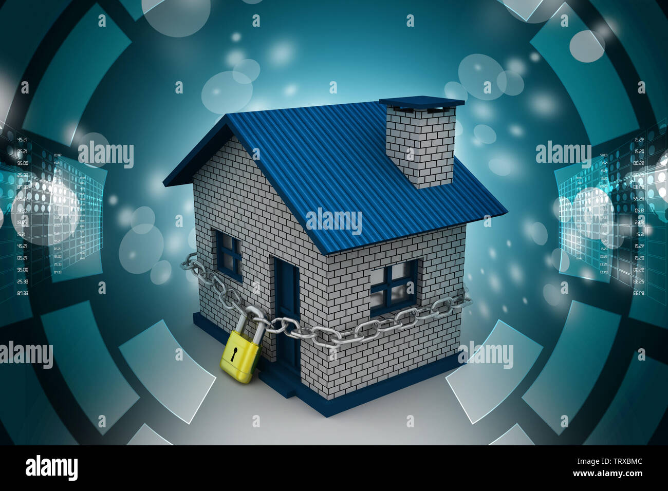 House locked hi-res stock photography and images - Alamy