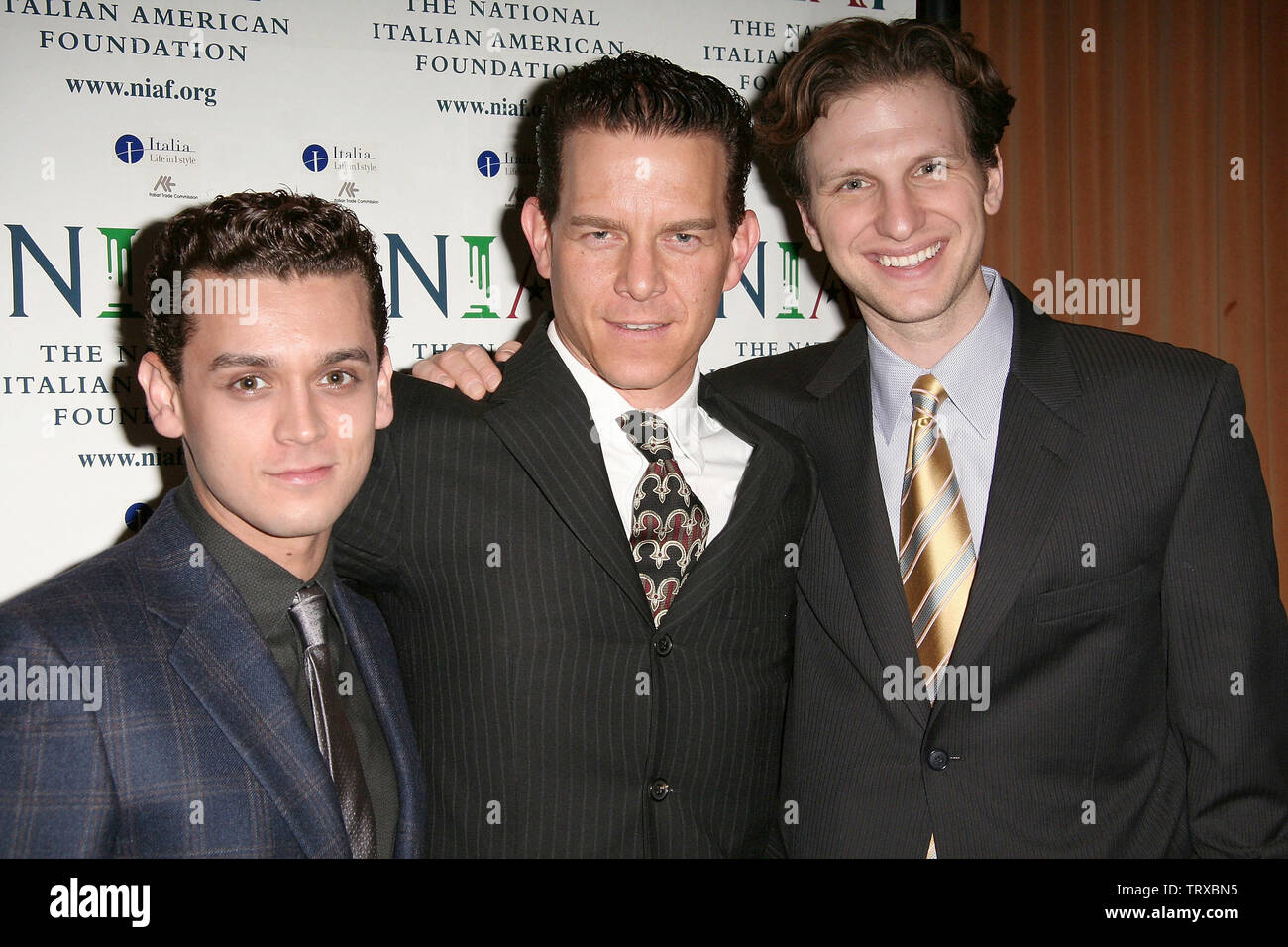 New York, USA. 14 April, 2008. Jersey Boys cast members, Michael ...