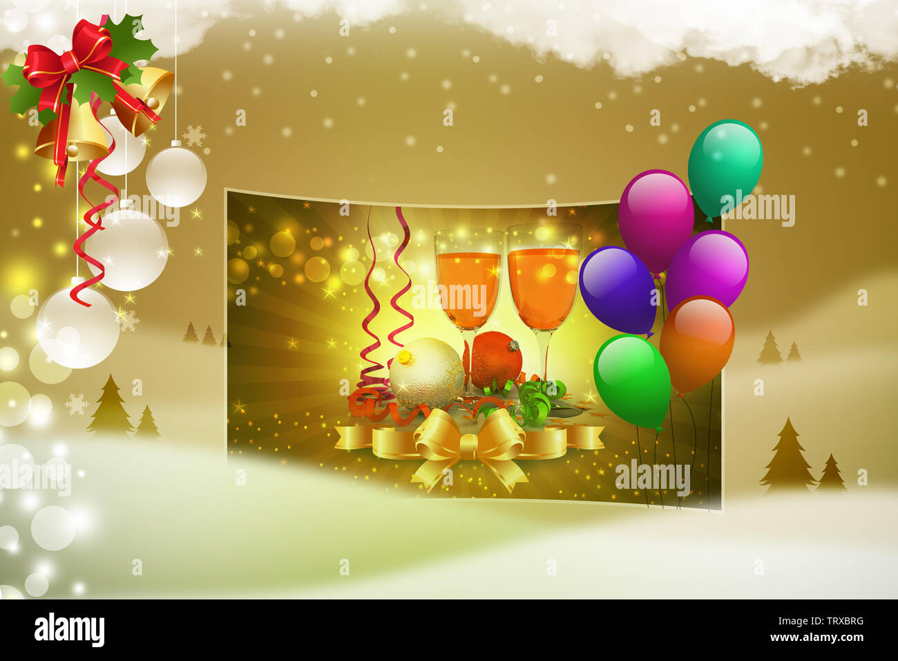 Christmas party celebration Stock Photo - Alamy
