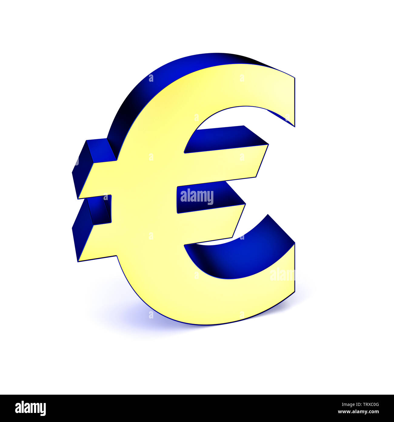 3D euro symbol rendering - Illustration Stock Photo - Alamy